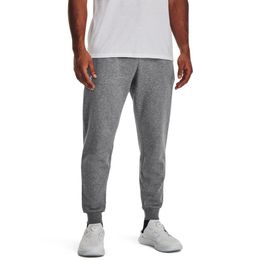 Under Armour Herren Jogginghose &raquo;UA Rival Fleece Jogginghose&laquo; aus Baumwolle und Polyester, mit elastischem Bund grau XS, N-Gr