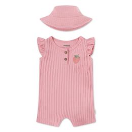 Huggies Babywear M&auml;dchen HUGGIES babywear Neugeborenen-Geschenkset &raquo;HUGG ROMPER + HAT ATTACHMENT&laquo; Set, 2 mit passendem Sonnenhut, Baumwolle 7 (24M/92)