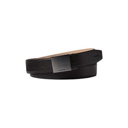 Calvin Klein Herren Lederg&uuml;rtel &raquo;DRESS PLAQUE PEBBLE 35MM ADJ&laquo; Gr&ouml;&szlig;enverstellbar mit Metallschlie&szlig;e schwarz 115