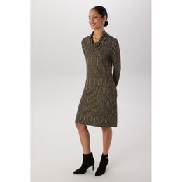 Aniston Selected Damen Aniston SELECTED Jerseykleid mit halsfernen, locker fallenenden Rollkragen - NEUE KOLLEKTION 36, N-Gr