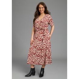 Laura Scott Curve Damen Laura Scott CURVE Jerseykleid &raquo;Gro&szlig;e Gr&ouml;&szlig;en&laquo; wadenlanger Schnitt, aus weichem Jersey, elastische Viskosemischung 46, N-Gr
