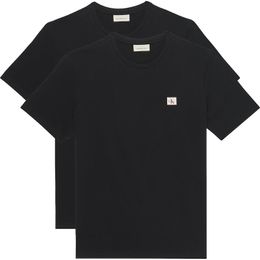 Calvin Klein Jeans Herren T-Shirt &raquo;SS BADGE TEE 2 PACK&laquo; Packung, 2er-Pack, 2 Stk. Mit Rundhalsausschnitt schwarz XL