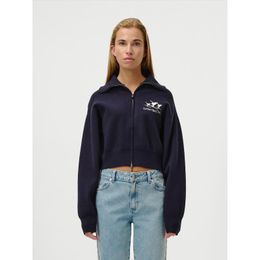 Leger Damen LeGer Strickjacke &raquo;Jaden, LeGer by Lena Gercke&laquo; kurze Form, 2-Wege-Rei&szlig;verschluss blau 38