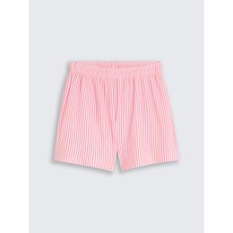 Tom Tailor M&auml;dchen Tom Tailor Relaxshorts mit gestreiftem Allover-Druck, leichtes und atmungsaktives Material rosa 116/122, N-Gr