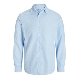 Jack & Jones Jack & Jones Herren Langarmhemd &raquo;JJJOE STRUCTURE SHIRT L/S&laquo; blau L, N-Gr