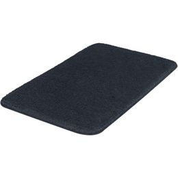 Kleine Wolke Badematte &raquo;Meadow, Badvorleger, Badezimmer Teppich&laquo; H&ouml;he 30 mm rutschhemmend beschichtet fu&szlig;bodenheizungsgeeignet Badteppich, Uni Farben blau 