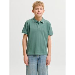Jack & Jones Jack & Jones Junior Kinder Poloshirt &raquo;JPRBLAWESTON SS POLO JNR&laquo; Baumwolle, regular fit gr&uuml;n 176