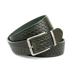 Anthoni Crown Damen Lederg&uuml;rtel gr&uuml;n 90