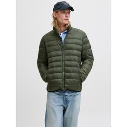 Jack & Jones Jack & Jones Herren Steppjacke &raquo;JJEBRADLEY LIGHT PUFFER COLLAR NOOS&laquo; ohne Kapuze gr&uuml;n S