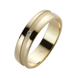 Firetti Unisex Trauring &raquo;Schmuck Geschenk Gold 585 Hochzeit Ehering Trauring "LIEBE"&laquo; Made in Germany, wahlweise mit oder ohne Brillant gold 16.5, 
