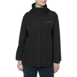 Vaude Damen Vaude Regenjacke &raquo;Women's Escape Light Jacket&laquo; mit Kapuze f&uuml;r Wandern und Trekking, atmungsaktives Material, wasserdicht schwarz 46