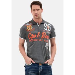 Cipo & Baxx Cipo & Baxx Herren Poloshirt grau L