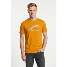 Camel Active Herren Camel Active T-Shirt mit Logo Print orange L