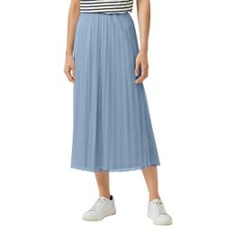 s.Oliver BLACK LABEL Damen s.Oliver BLACK LABEL Midirock mit Falten und Gummibund blau 48