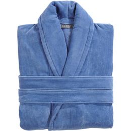 Christy Bademantel &raquo; Supreme&laquo; 1 Stk. 100% Baumwolle, 400g/m&sup2;, 1 Stk blau Baumwolle XL L: 130cm