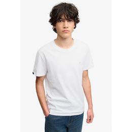 Superdry Herren Rundhalsshirt &raquo;ESSENTIAL SDCO LOGO EMB TEE&laquo; Baumwolle, regular fit wei&szlig; S