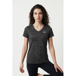 Under Armour Damen Trainingsshirt &raquo;TECH SSV- TWIST&laquo; mit V-Ausschnitt, Kurzarm-Design, schnell trocknend, atmungsaktiv schwarz L