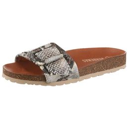 VERBENAS Damen VERBENAS Pantolette &raquo;REIKO MAMBA&laquo; Hausschuh, Sommerschuh, Strandschuh, Urlaubsschuh zum Schlupfen braun 42
