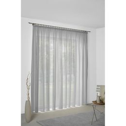 WIRTH Vorhang &raquo;Sunday&laquo; Multifunktionsband 1 Stk. tlg. nach Ma&szlig; grau Jacquard, Baumwolle, Polyester 245cm, Multifunktionsband, 141cm