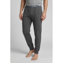 Tom Tailor Herren Tom Tailor Pyjamahose &raquo;Br&uuml;gge&laquo; Logobund, schmaler Fit, Seitentaschen, atmungsaktiv, Baumwollmix grau 54, N-Gr
