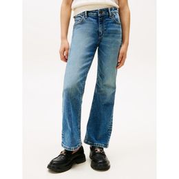 Tommy Hilfiger M&auml;dchen Bootcut-Jeans &raquo;FLARE VINTAGE DENIM&laquo; f&uuml;r Kinder bis 16 Jahre, mit ausgestelltem Bein blau 6 (116), N-Gr