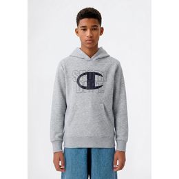 Champion Jungen Kapuzensweatshirt &raquo;SPORTWEAR HOODIE Standard Fit&laquo;, f&uuml;r Kinder und Jugendliche, mit sportlichem Stil, Langarmdesign grau M