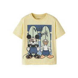 name it Jungen T-Shirt &raquo;NMMART MICKEY SS NREG TOP BOX WDI&laquo; Baumwollmischung, regular fit gelb 92