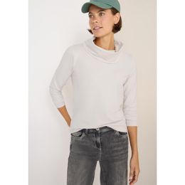 Cecil Damen 3/4-Arm-Shirt mit gro&szlig;em Kragen wei&szlig; XL (44)