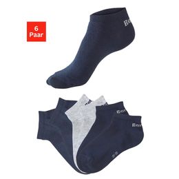 Bench. Herren Sneakersocken &raquo;f&uuml;r Damen und Herren in Baumwollmischung, f&uuml;r Sport und Freizeit&laquo; Packung, 6 Paar tlg. mit klassischem Logoschriftzug, 