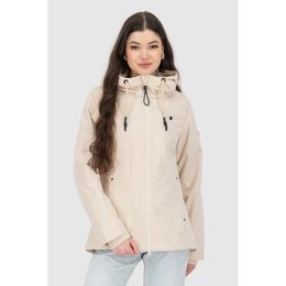 alife and kickin Alife & Kickin Damen Outdoorjacke &raquo;LilouAKA&laquo; mit Kapuze leichte, taillierte &Uuml;bergangsjacke mit verstellbarer Kapuze beige XS