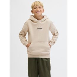 Jack & Jones Jack & Jones Junior Jungen Kapuzensweatshirt &raquo;JJESOHO SWEAT HOOD NOOS JNR&laquo;, Baumwollmischung, relaxed fit gelb 176