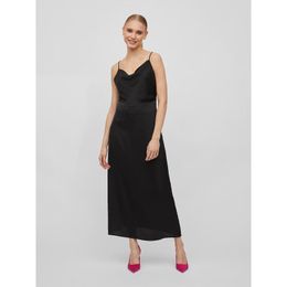 Vila Damen Tr&auml;gerkleid &raquo;VIRAVENNA STRAP ANKLE DRESS - NOOS&laquo; Kunstfaser, regular fit schwarz 40, N-Gr