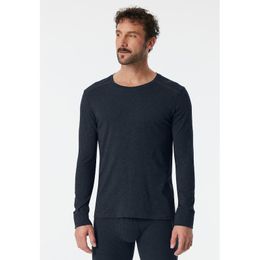 Schiesser Herren Langarmshirt &raquo;Comfort Fit&laquo; farblich abgesetzte N&auml;hte, lang&auml;rmelig schwarz 5