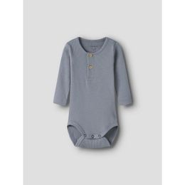 name it Jungen Langarmbody &raquo;NBMKAB LS BODY NOOS&laquo; blau 62, N-Gr