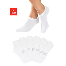 H.I.S. H.I.S Damen Sneakersocken &raquo;Damen Herren Unsichtbare Sneaker Socken, Loafer Socken&laquo; Packung, 6 Paar tlg. mit besonders kurzem Schaft 35-38