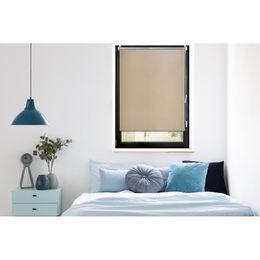 mydeco Seitenzugrollo &raquo;Trend&laquo; verdunkelnd ohne Bohren freih&auml;ngend beige Polyester 150cm, einseitig verschiebbar, 45cm
