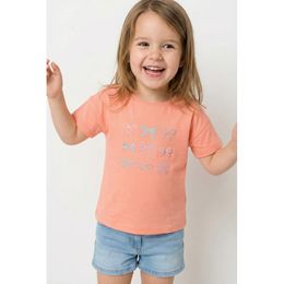 Blue Seven M&auml;dchen T-Shirt mit s&uuml;&szlig;en Frontmotiven orange 116