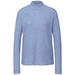 Street One Damen Street One Stehkragenpullover mit dezentem Strukturmuster 38