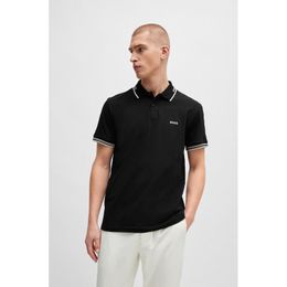 BOSS Green Herren BOSS Green Poloshirt &raquo;Paul Slim Fit Stretch-Baumwoll-Pique&laquo; mit Polokragen schwarz M