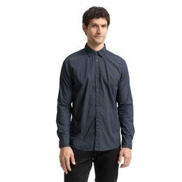Tom Tailor Herren Tom Tailor Langarmhemd mit Muster 3XL, N-Gr