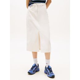 Tommy Jeans Damen Cordrock &raquo;TJW CLAIRE UTILITY SKIRT CORD&laquo; wei&szlig; 28