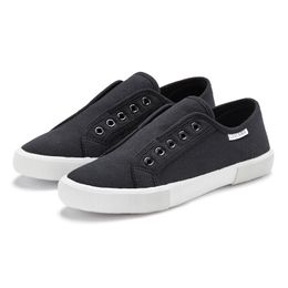 Lascana M&auml;dchen Lascana Sneaker &raquo;Slip-On-Sneaker,&laquo; Slipper, Halbschuh bequem zum Reinschl&uuml;pfen VEGAN schwarz 36