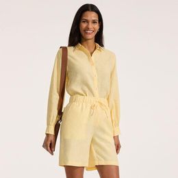LANDS' END Premium Reinleinen-Schlupfshorts f&uuml;r Damen, Damen, size: regular, Gelb, Leinen, by Lands' End