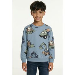 name it Jungen Sweatshirt &raquo;NMMKARK LS NREG SWEAT UNB BOX&laquo;, Baumwollmischung, regular fit blau 110
