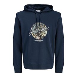 Jack & Jones Jack & Jones Herren Kapuzensweatshirt &raquo;JJHONOLULU SHAPE SWEAT HOOD&laquo;, Baumwollmischung, regular fit blau M