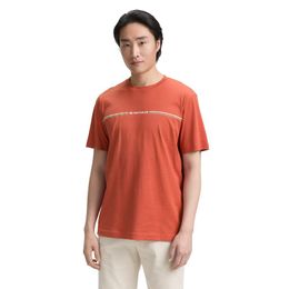 Tom Tailor Herren Tom Tailor T-Shirt mit Logofrontprint rot 3XL