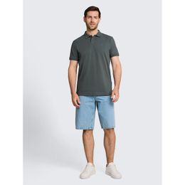 Tom Tailor Herren Tom Tailor Poloshirt Poloshirt mit Logostickerei grau XXL
