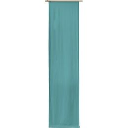 WIRTH Schiebegardine &raquo;Newbury&laquo; Klettband 1 Stk. tlg. Ohne Befestigungszubeh&ouml;r, Breite: 57 cm blau Jacquard, Baumwolle, Polyester 175cm, Klettband, 57cm