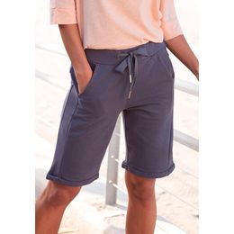 ELBSAND Damen Sweatbermudas &raquo;Brinjana&laquo; mit Taschen, Shorts, kurze Hose, Jogginghose grau S (36), N-Gr