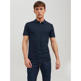 Jack & Jones Jack & Jones Herren Poloshirt &raquo;BASIC POLO&laquo; Baumwolle, slim fit blau M